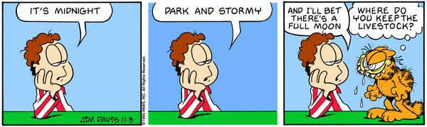 Garfield, November 1995 comic strips | Garfield Wiki | Fandom