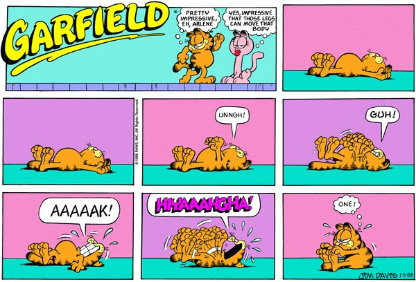 Garfield, January 1988 comic strips | Garfield Wiki | Fandom