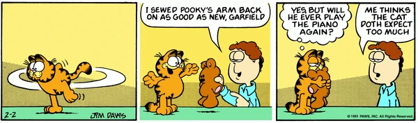 Garfield, February 1983 comic strips | Garfield Wiki | Fandom