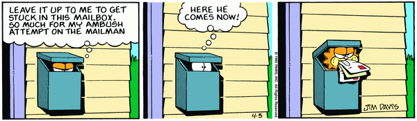 Garfield, April 1985 comic strips | Garfield Wiki | Fandom