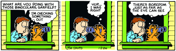Garfield, January 1986 comic strips | Garfield Wiki | Fandom