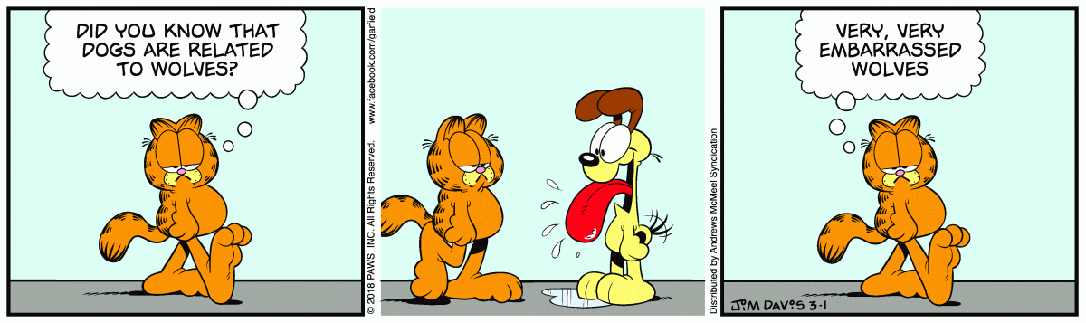 Garfield, March 2018 comic strips | Garfield Wiki | Fandom