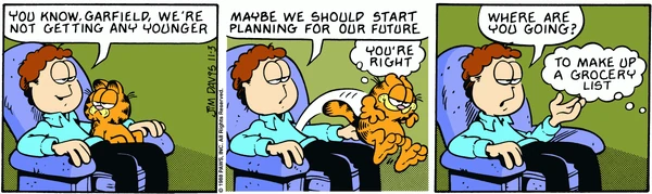 Garfield, November 1988 comic strips | Garfield Wiki | Fandom