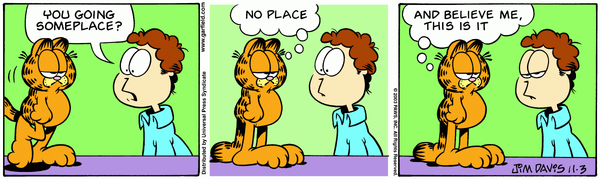 Garfield, November 2003 comic strips | Garfield Wiki | Fandom
