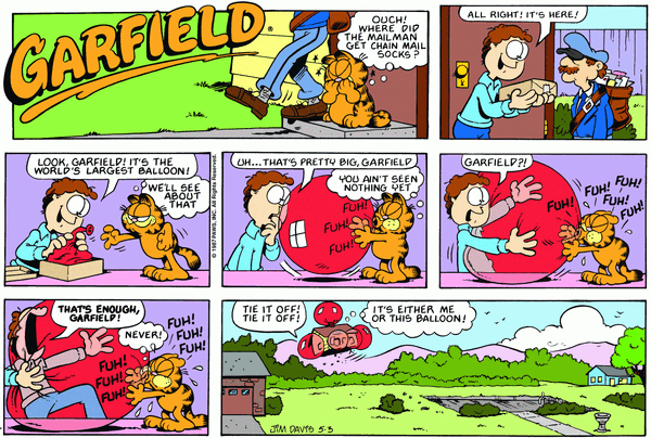 Garfield, May 1987 comic strips | Garfield Wiki | Fandom