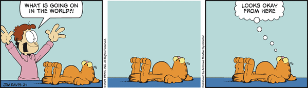 Garfield, February 2021 comic strips | Garfield Wiki | Fandom
