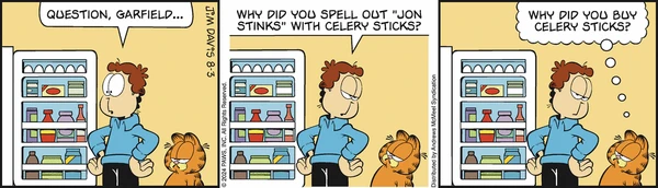 Garfield, August 2024 comic strips | Garfield Wiki | Fandom
