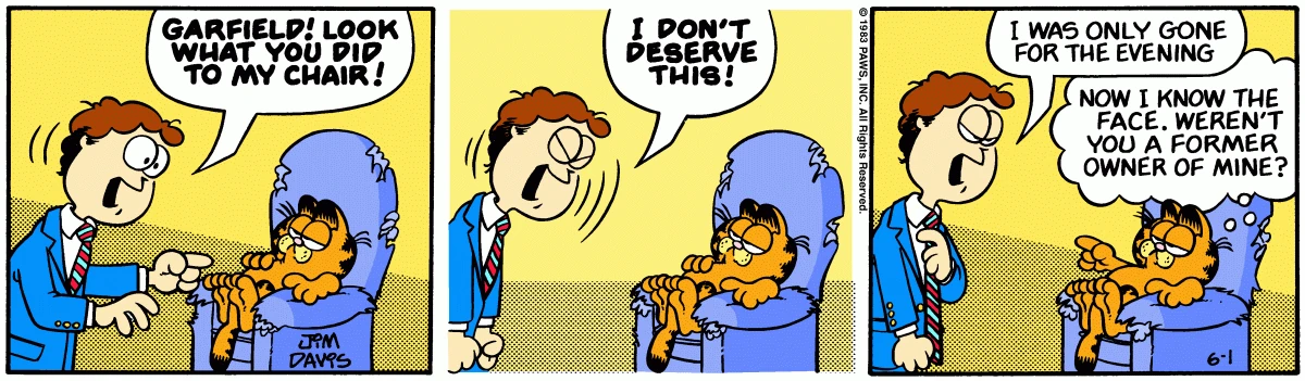 Garfield, June 1983 comic strips | Garfield Wiki | Fandom
