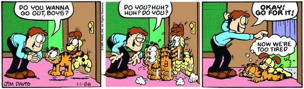 Garfield, January 1986 comic strips | Garfield Wiki | Fandom