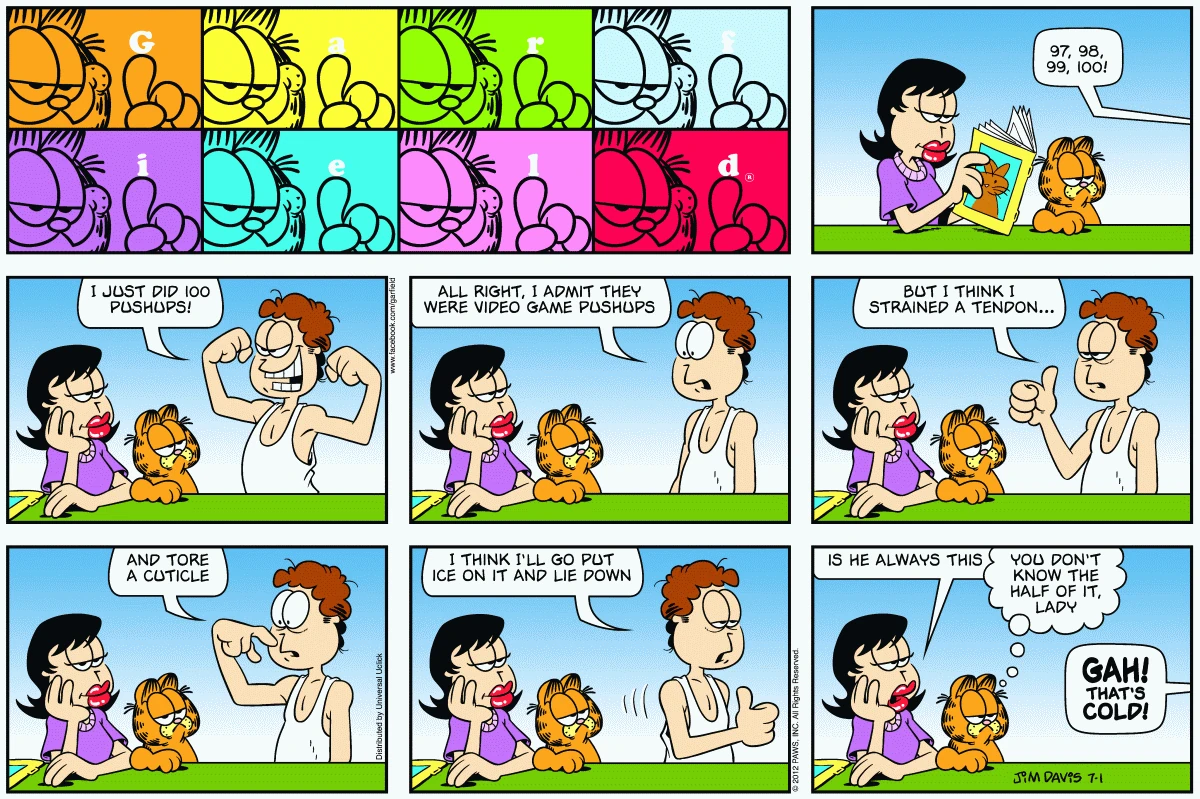 Garfield, July 2012 comic strips | Garfield Wiki | Fandom