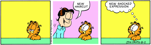 Garfield, August 1995 comic strips | Garfield Wiki | Fandom