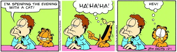 Garfield, December 2001 comic strips | Garfield Wiki | Fandom