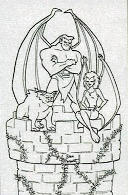 disney gargoyles coloring pages