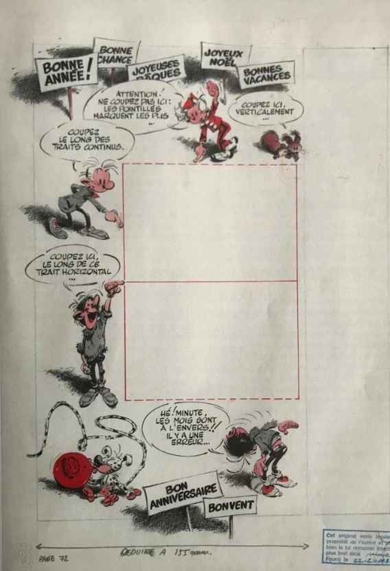 Calendrier Spirou 1967 | Gaston Lagaffe Wiki | Fandom