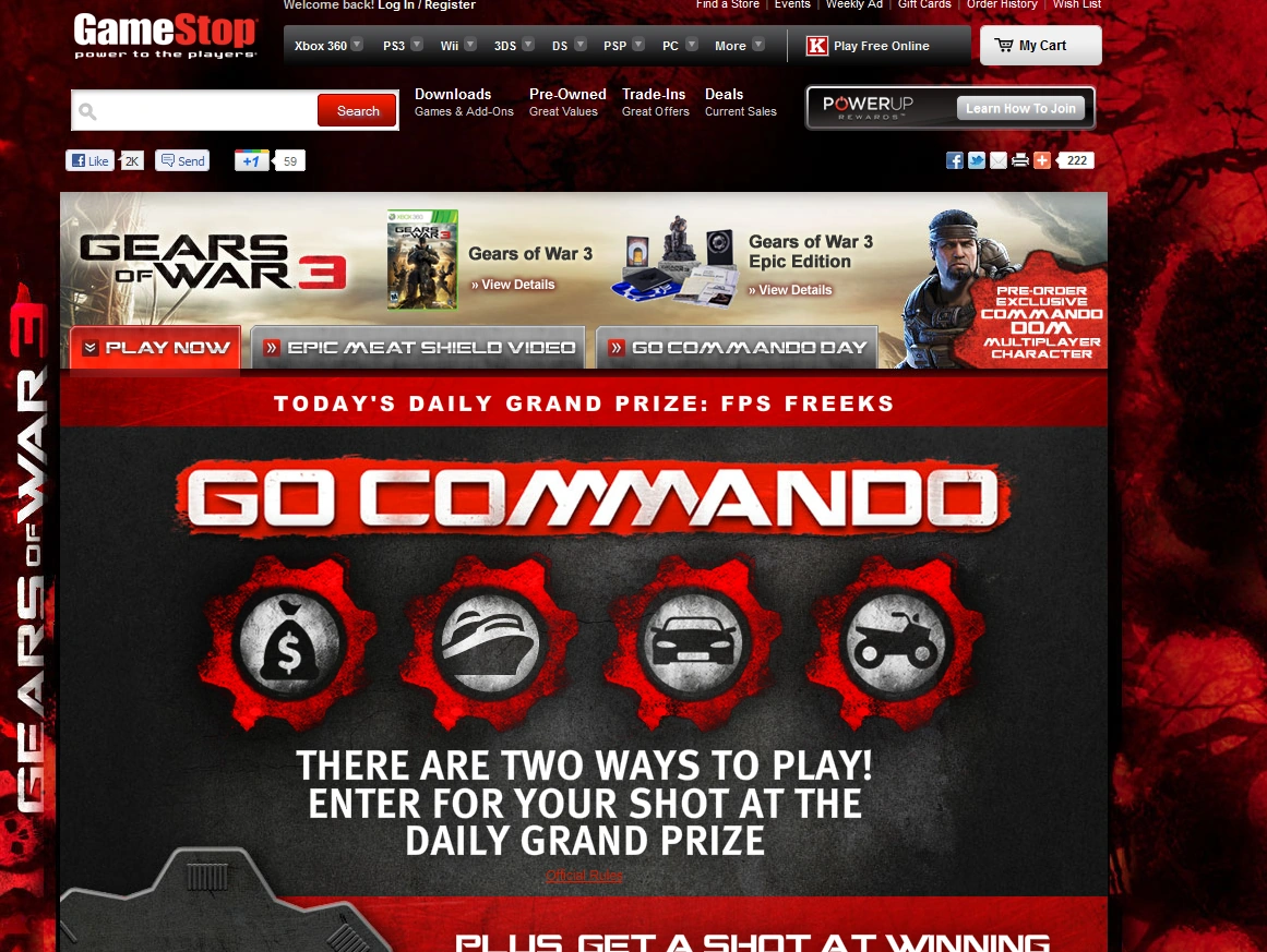 Forum:GameStop Invites Gamers to “Go Commando” for Gears of War 3 ...
