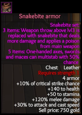 Snakebite Armor | Gedonia Wiki | Fandom