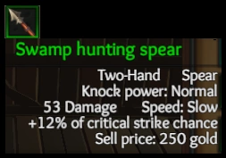 Swamp Hunting Spear | Gedonia Wiki | Fandom
