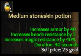 Medium Stoneskin Potion | Gedonia Wiki | Fandom