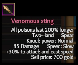 Venomous Sting | Gedonia Wiki | Fandom