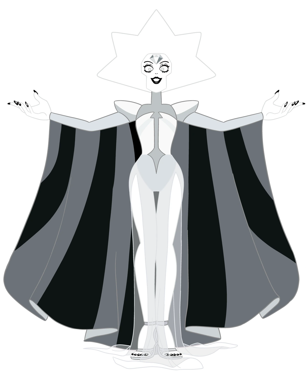 how to draw white diamond