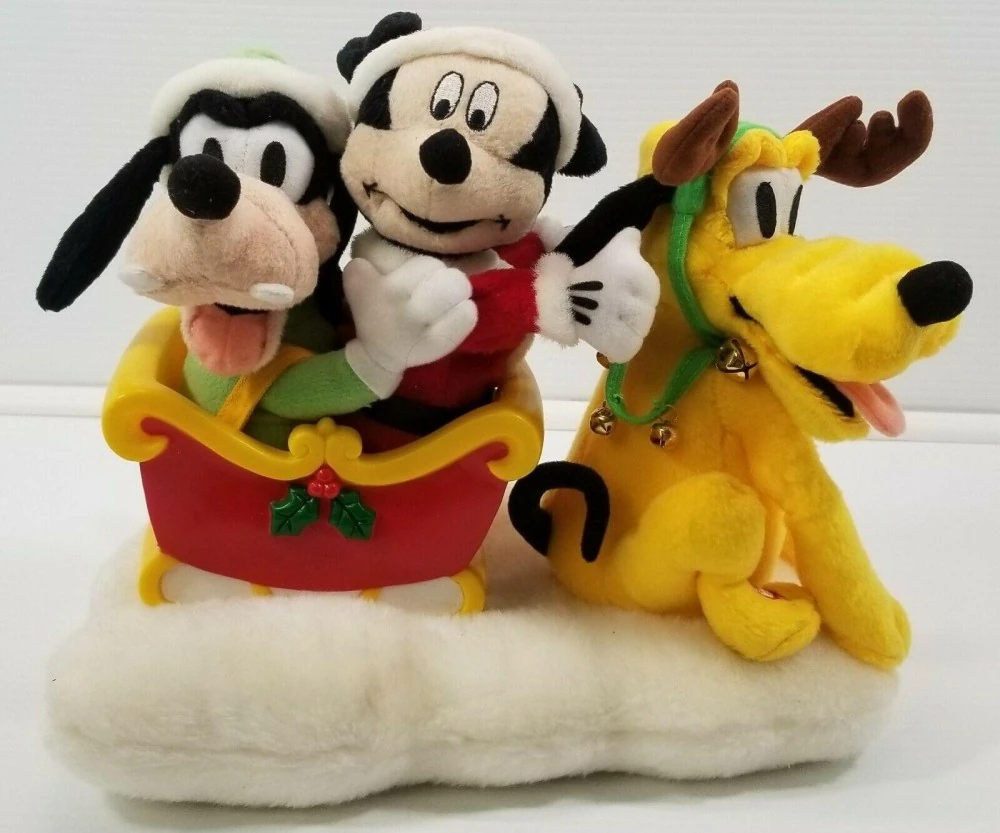 Mickey, Goofy, and Pluto Sleigh Ride | Gemmy Wiki | Fandom