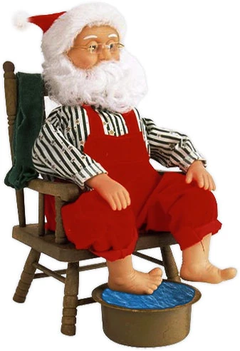 Animated Santa Soaking his Feet | Gemmy Wiki | Fandom