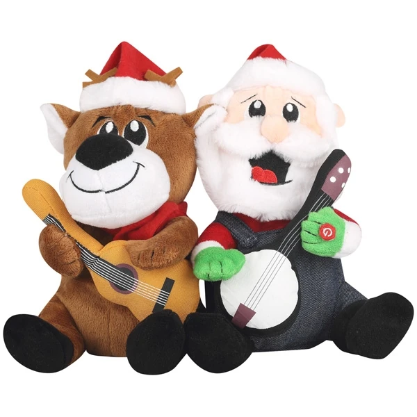 Dueling Banjo Santa & Reindeer | Gemmy Wiki | Fandom