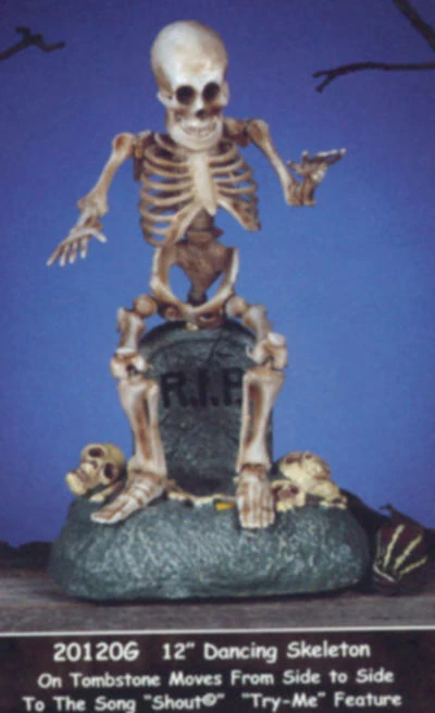 Animated Skeleton On Tombstone | Gemmy Wiki | Fandom