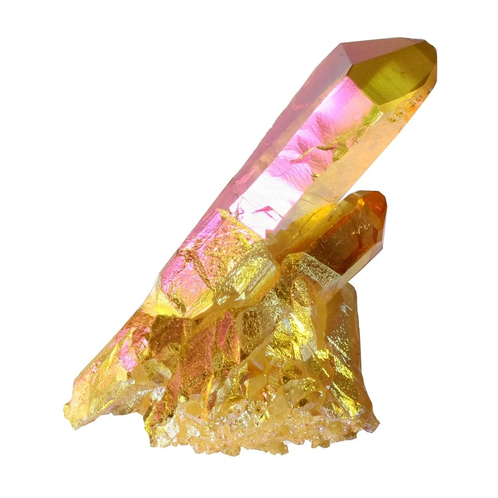 Sunrise Aura Quartz | Gemstone Wiki | Fandom