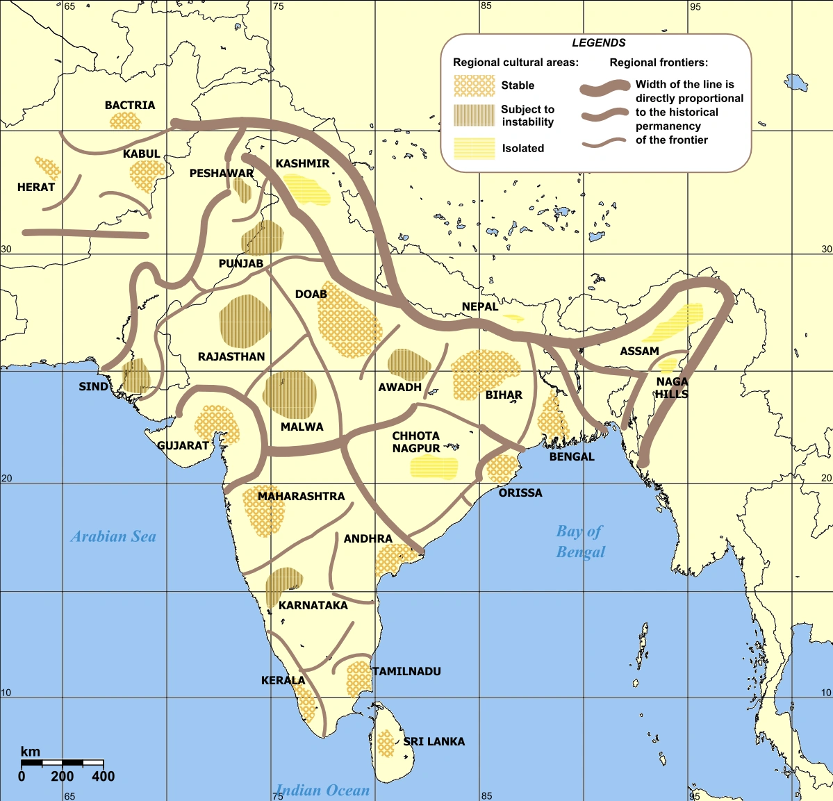 Vindhya Mountains Map