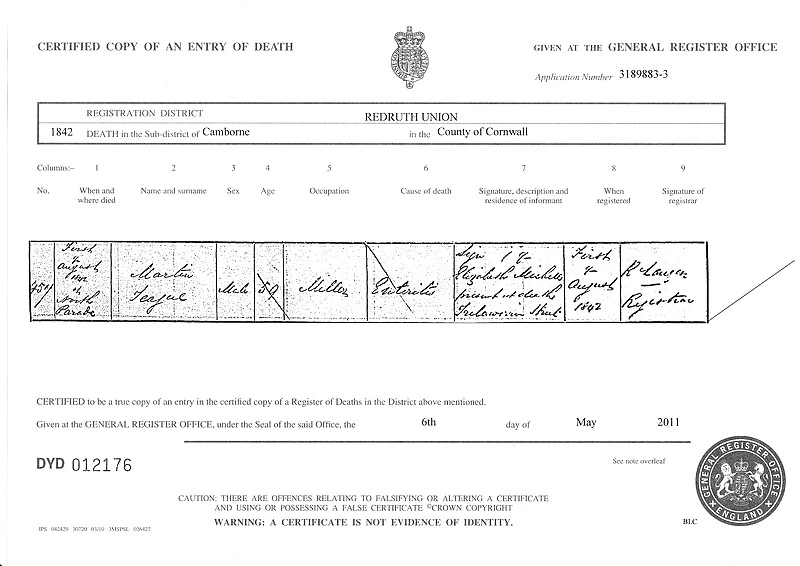 Martin Teague (1783-1842) | Familypedia | Fandom