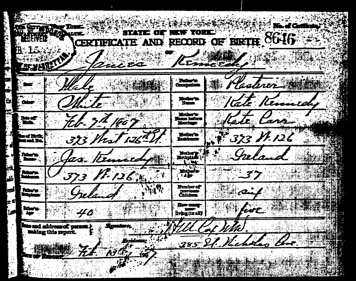 James Gerard Kennedy (1907-1997) | Familypedia | Fandom
