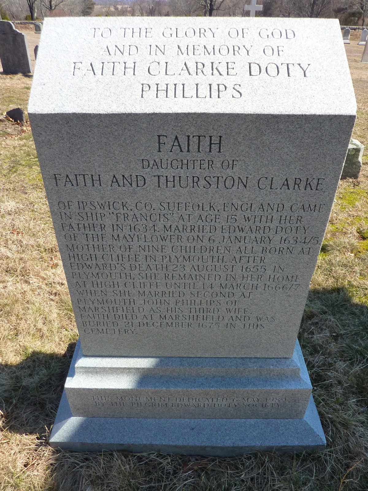 Faith Clarke (c1619-1675) | Familypedia | Fandom