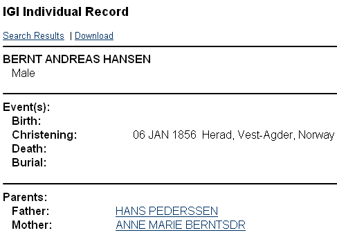 Bernt Andreas Hansen (1855-1915) | Familypedia | Fandom