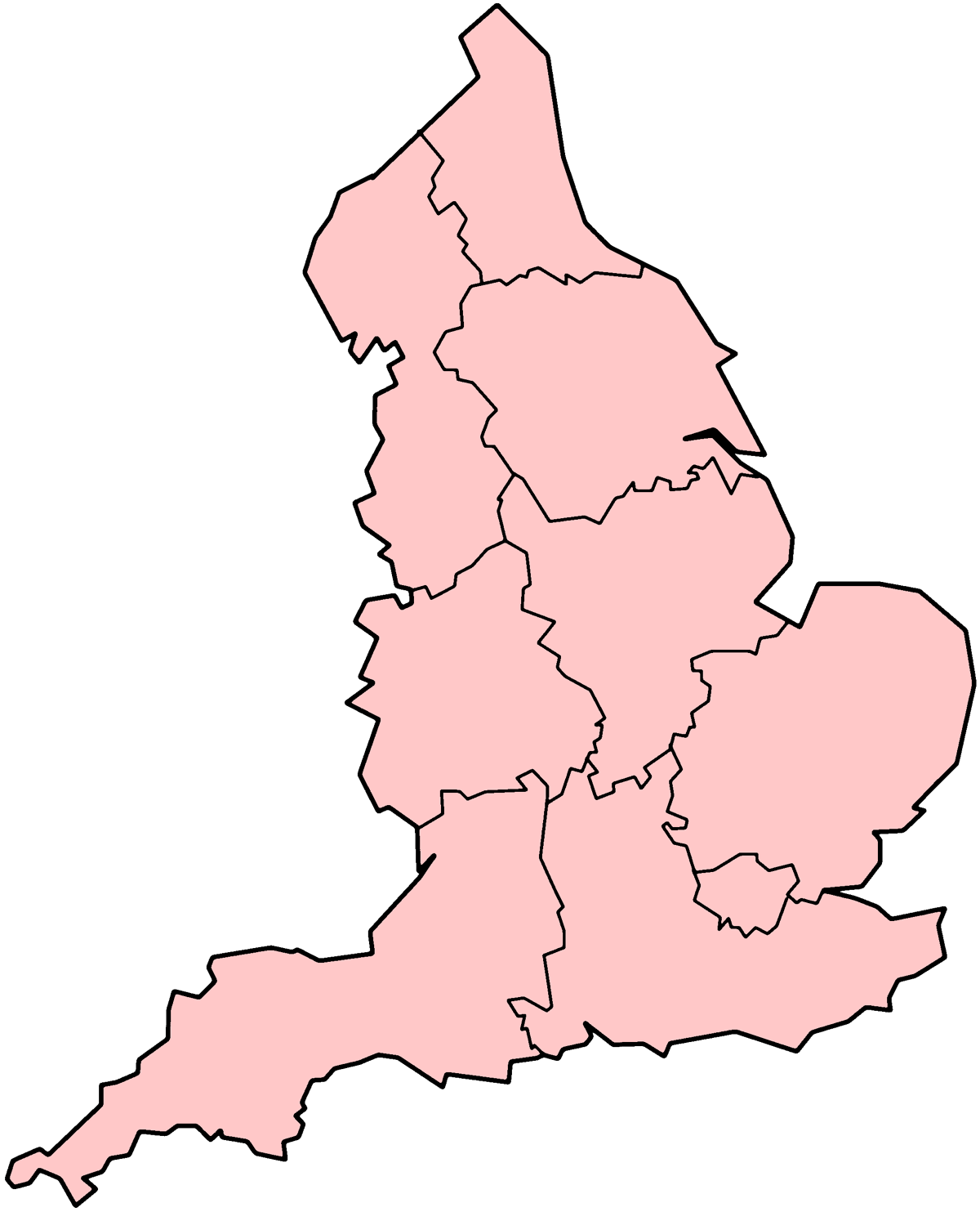 Category:NUTS 1 statistical regions of England | Familypedia | Fandom