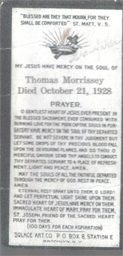 Thomas Morrissey I (1863-1928) | Familypedia | Fandom