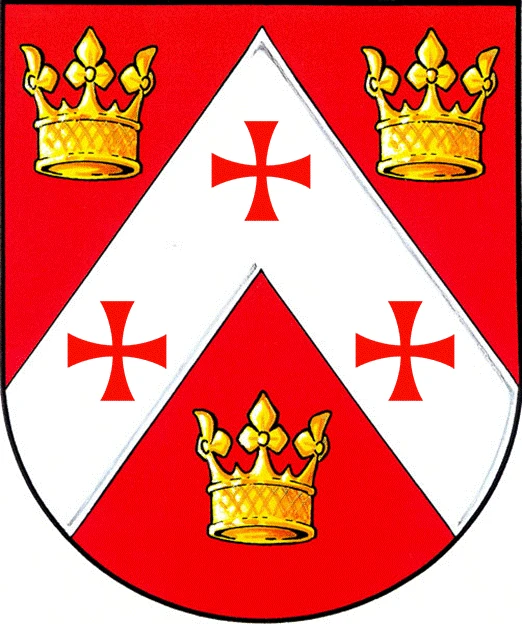 Ordinary Gules Chevron Argent SingleChargedBetween | The General Armory ...