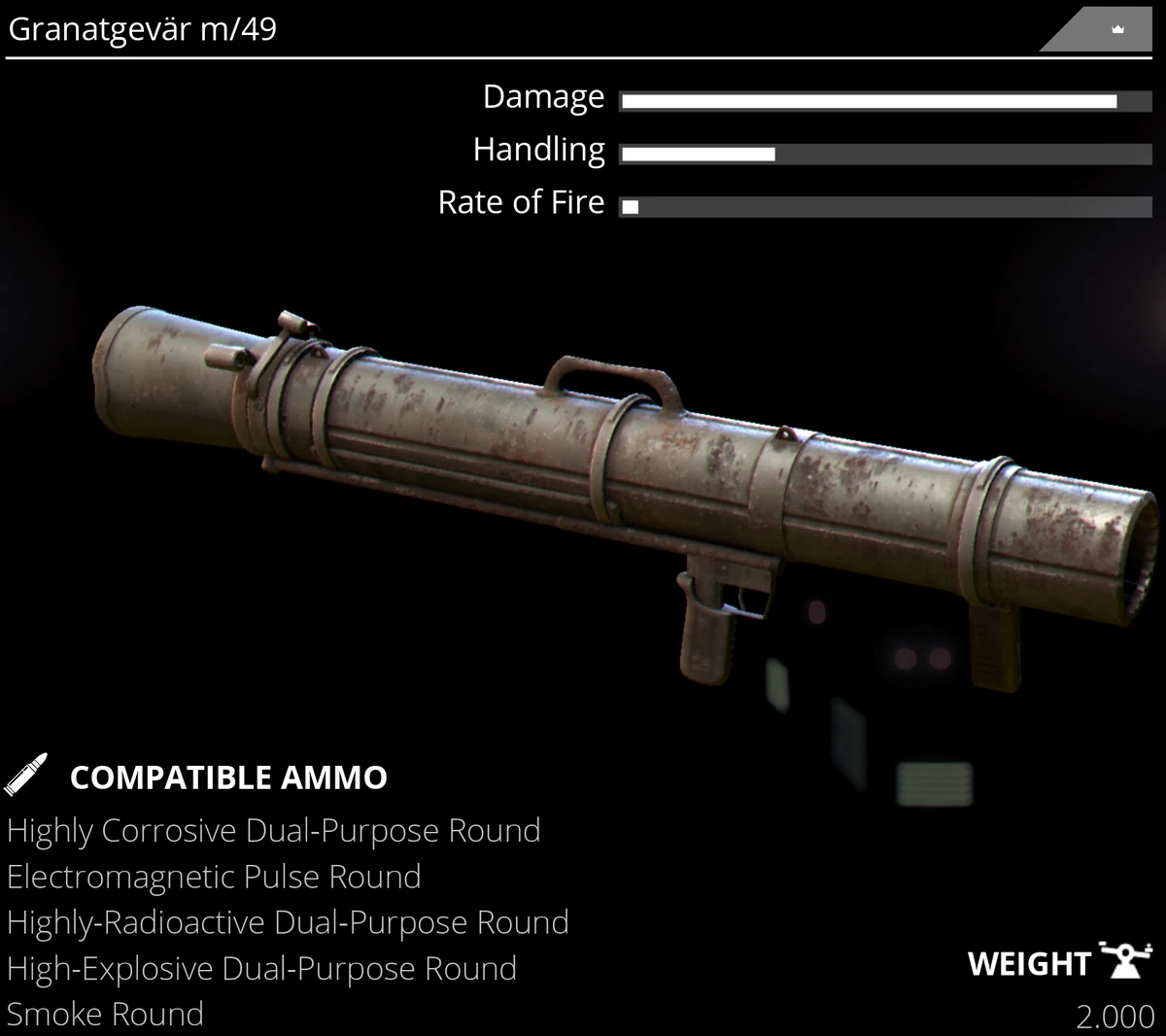 Granatgevär m/49 | Generation Zero Wiki | Fandom