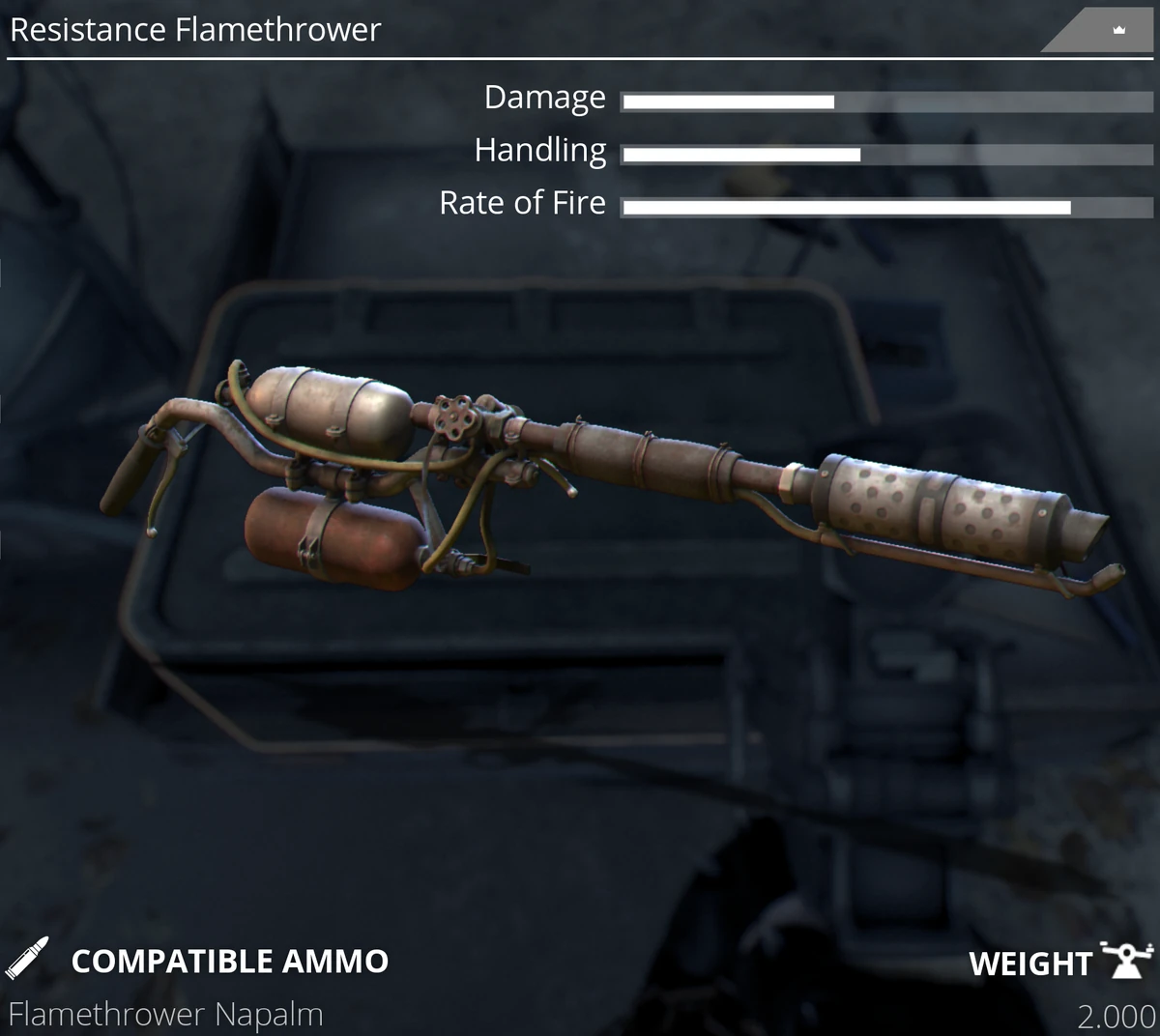 Resistance Flamethrower | Generation Zero Wiki | Fandom