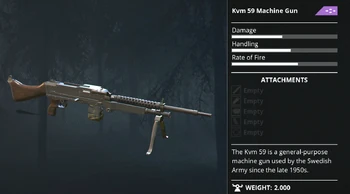 Kvm 59 Machine Gun | Generation Zero Wiki | Fandom