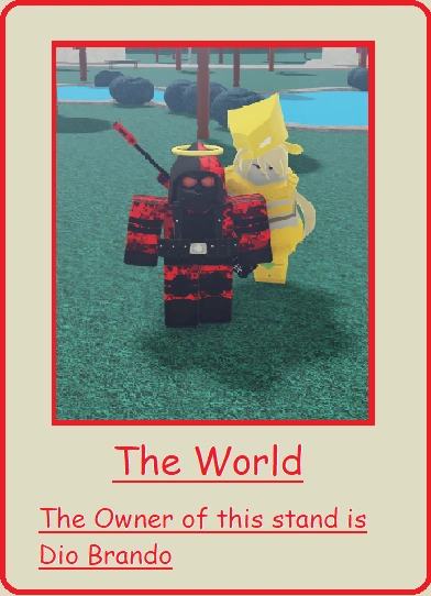 The World | Generic jojo game Wiki | Fandom