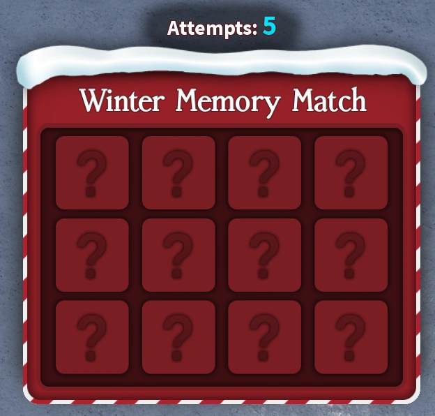 Winter Memory Match | Generic Cooking Game Wiki | Fandom