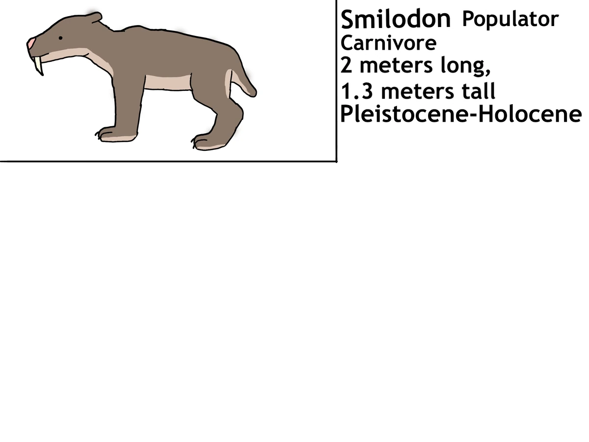 Smilodon Populator | GeneTech Wiki | Fandom