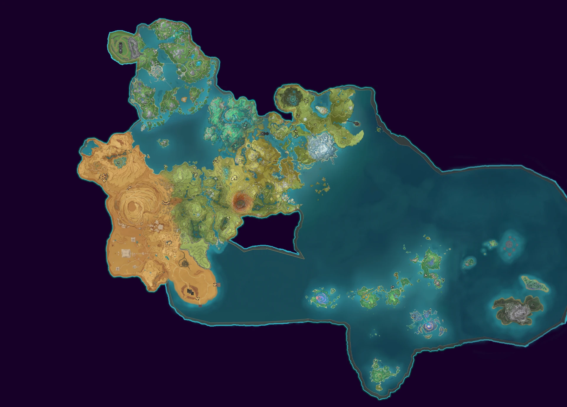 Teyvat Full Map Genshin Impact Map Official For Android Download