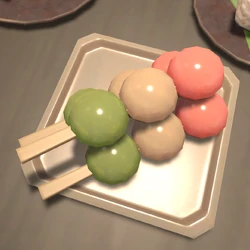how to make 3 color dango