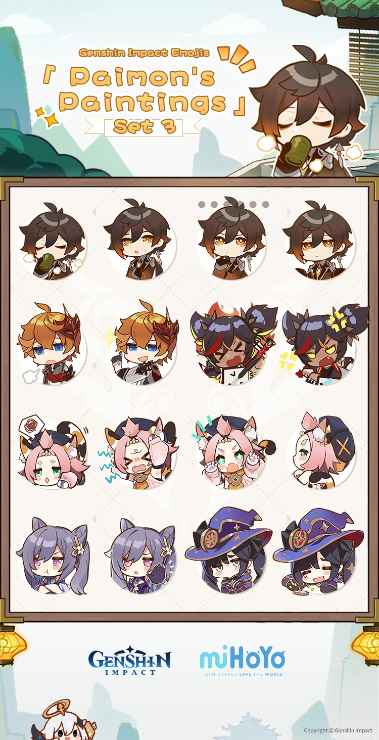 Paimon's Paintings: Set 3 | Genshin Impact Wiki | Fandom