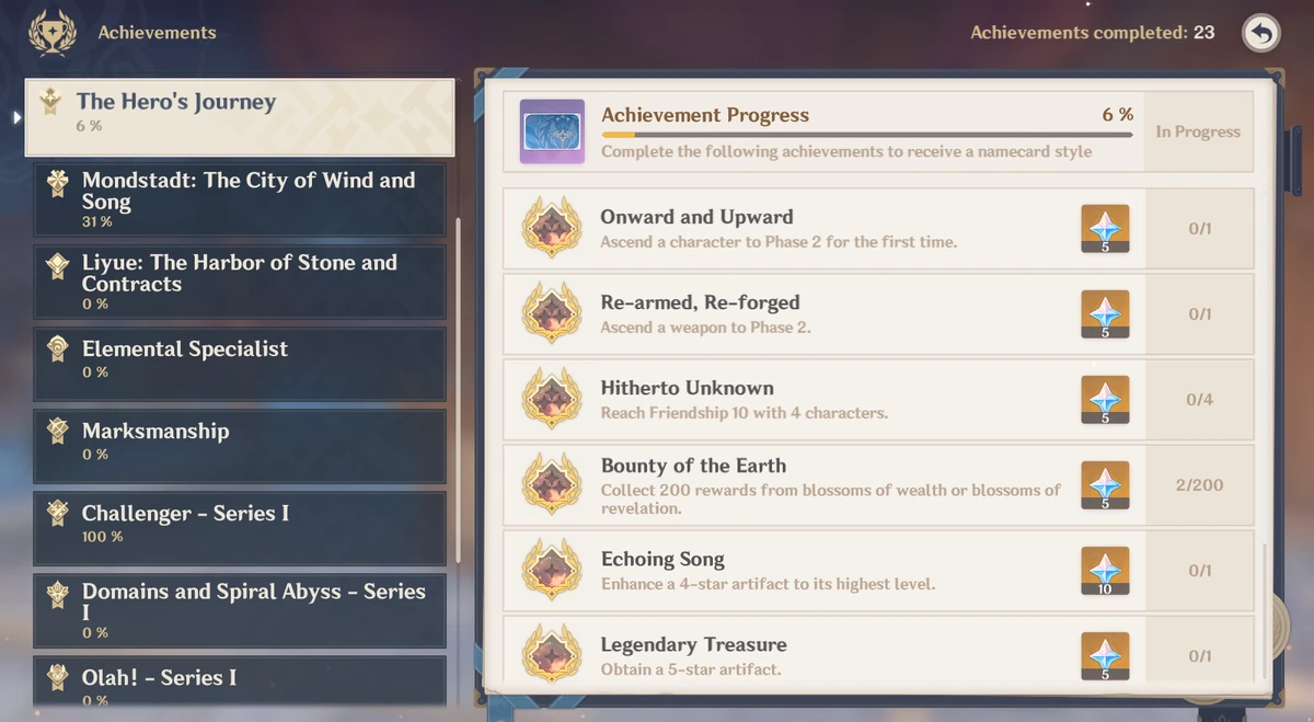 Achievement | Genshin Impact Wiki | Fandom