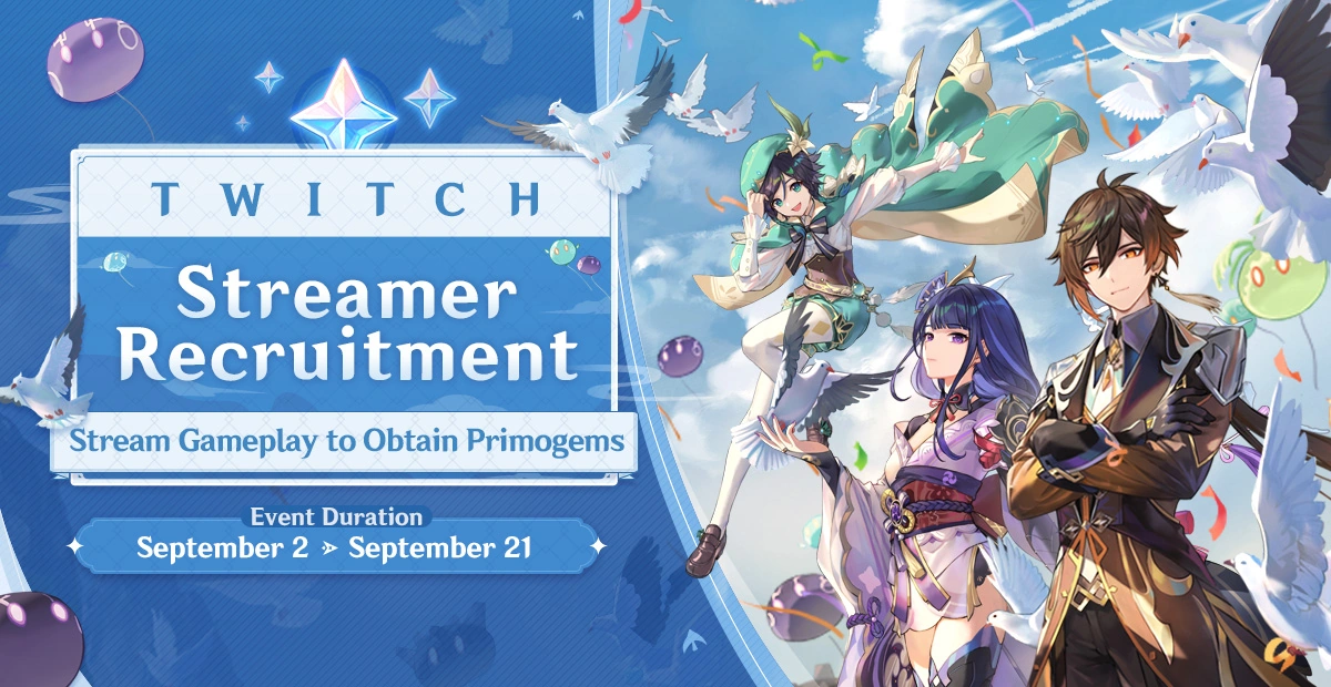 Twitch Streamer Recruitment 2021-09-02 | Genshin Impact Wiki | Fandom