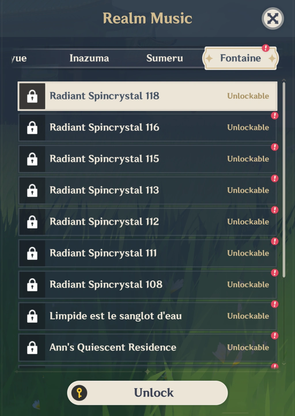 Realm Music/Change History | Genshin Impact Wiki | Fandom