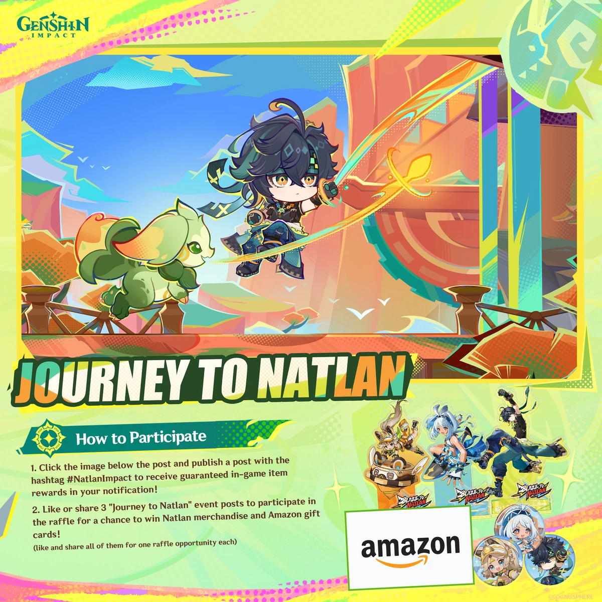 "Journey to Natlan" - Take part in the event to obtain in-game items or ...